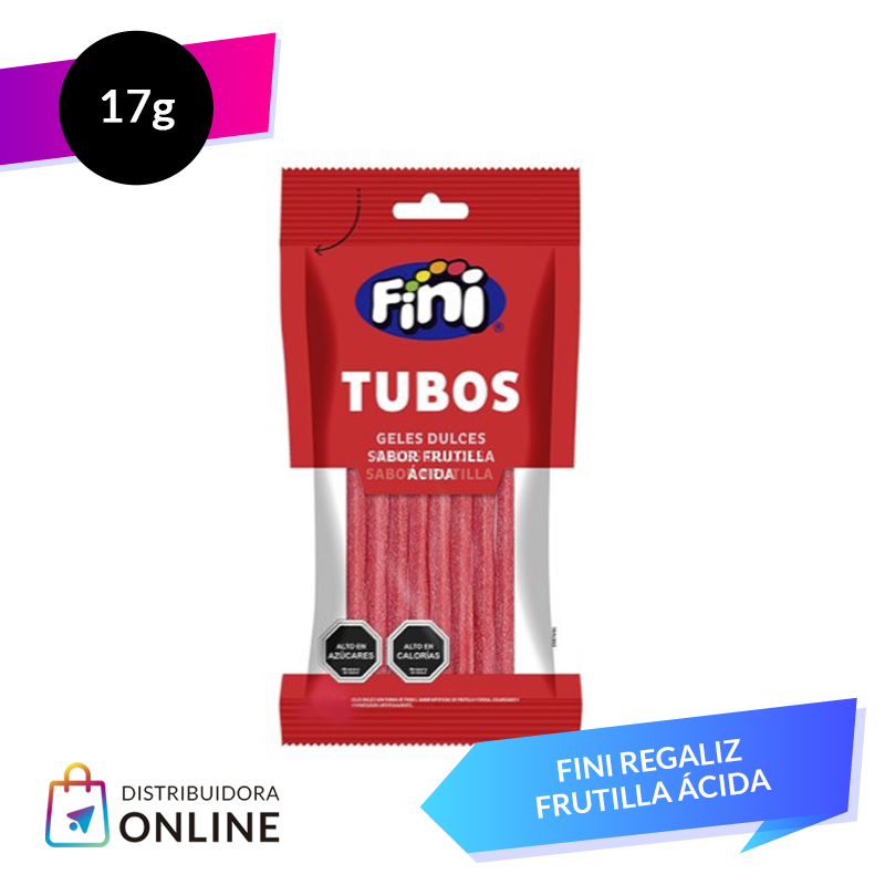 Fini Regaliz Frutilla Ácida 15 Grs 12 Unid - DISTRIBUIDORA ONLINE