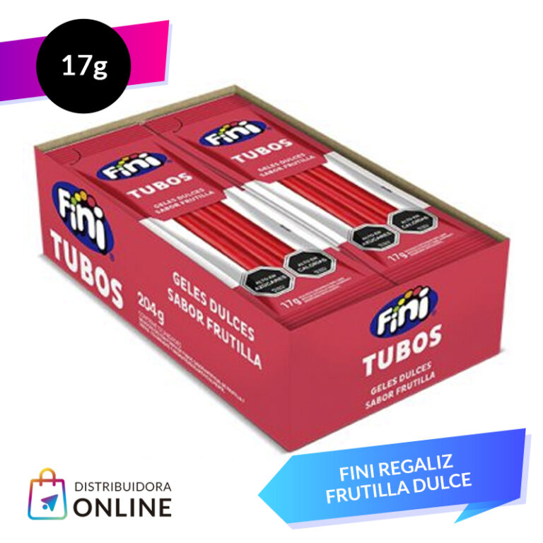 Fini Regaliz Frutilla Dulce 17 Grs 12 Unid - DISTRIBUIDORA ONLINE
