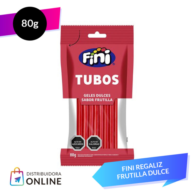 Fini Regaliz Frutilla Dulce 80 Grs 12 Unid - DISTRIBUIDORA ONLINE