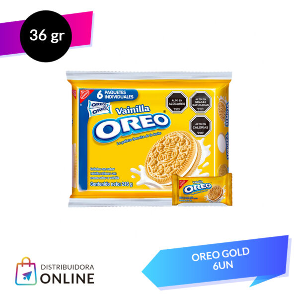Oreo Gold - Six Pack - DISTRIBUIDORA ONLINE