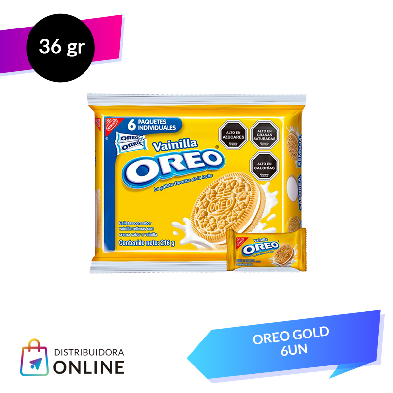 Oreo Gold - Six Pack - DISTRIBUIDORA ONLINE