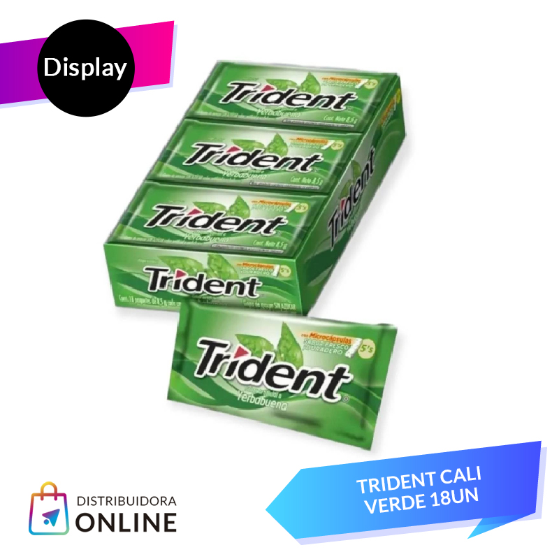 Trident Cali Verde 18 Unid - DISTRIBUIDORA ONLINE