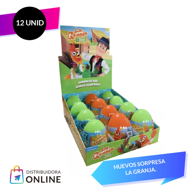 Huevos Sorpresa la Granja 12 unid - DISTRIBUIDORA ONLINE