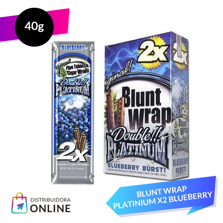 Blunt Wrap Platinium X2 Cherry 25 Unid 40g - DISTRIBUIDORA ONLINE