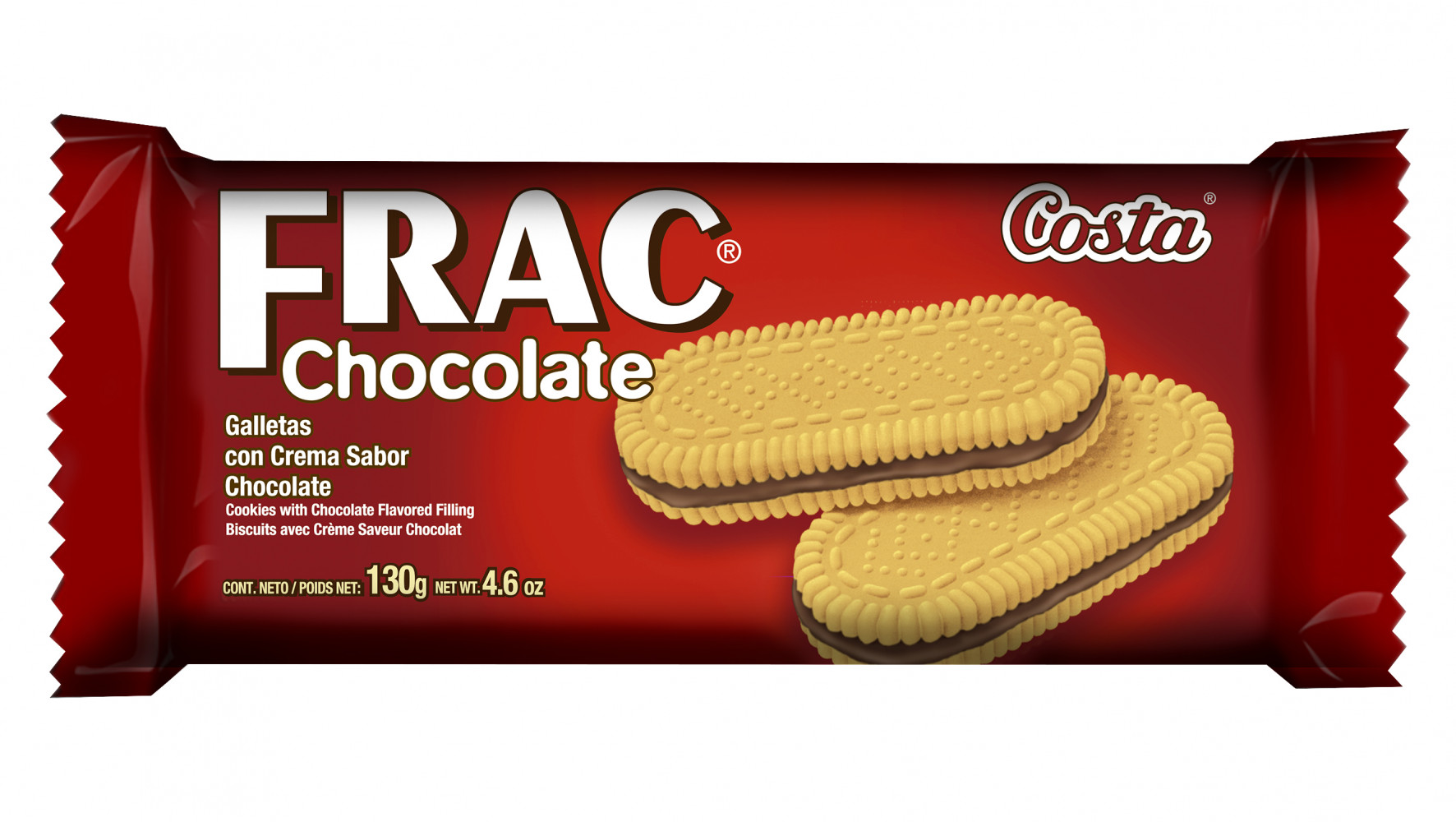 Frac Galleta Chocolate costa 130grs - DISTRIBUIDORA ONLINE