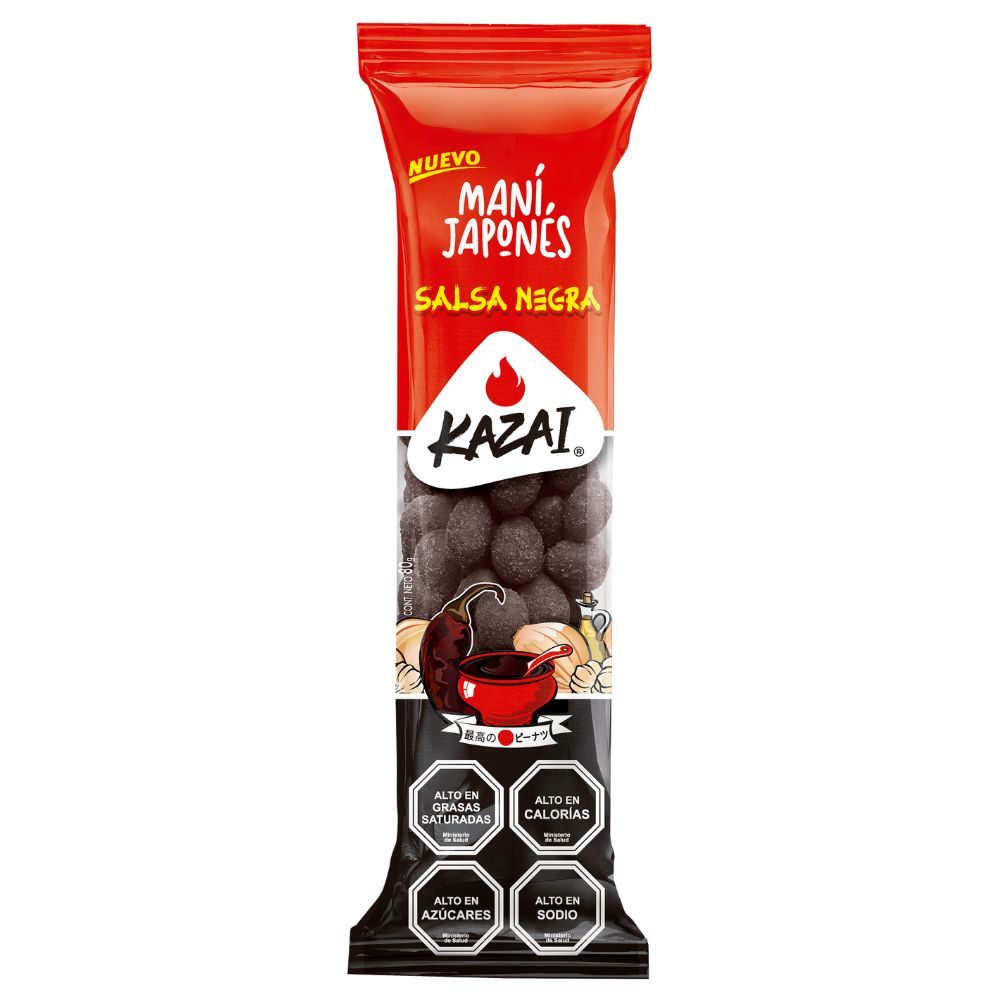 Mani Japones Kazai Salsa Negra 80 Grs - DISTRIBUIDORA ONLINE
